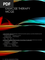MCQ Physiotherapy | PDF