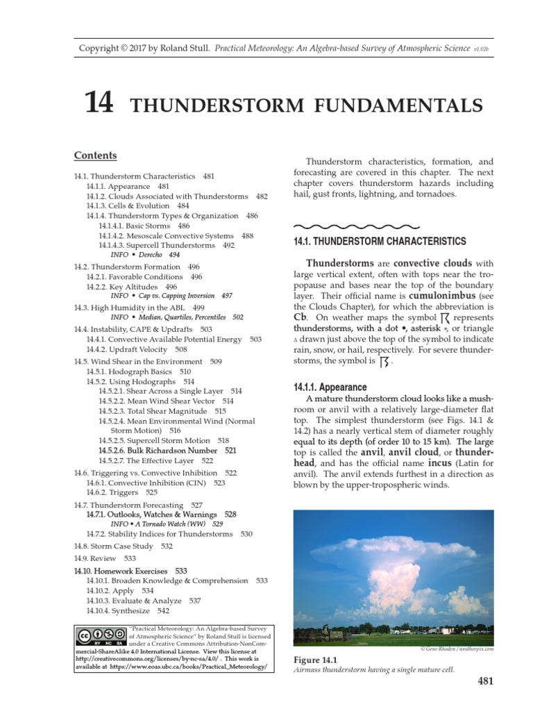 Thunderstorm Formation | Download Free PDF | Thunderstorm | Cloud