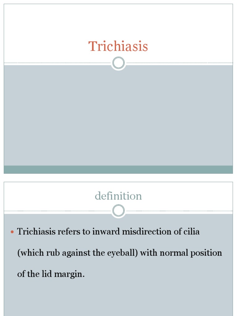 Trichiasis | PDF