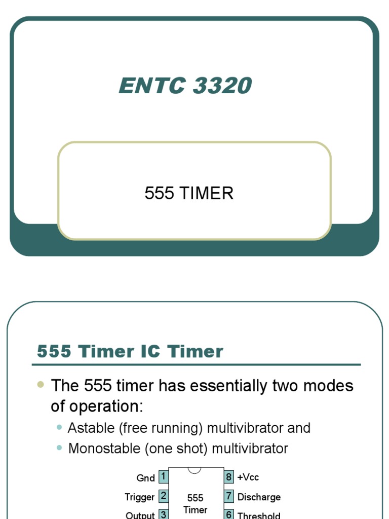 555 Timer IC: Operation Modes and Applications of the Versatile 555 ...