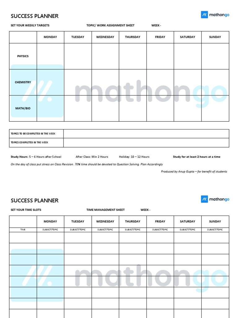 Success Planner PDF | PDF