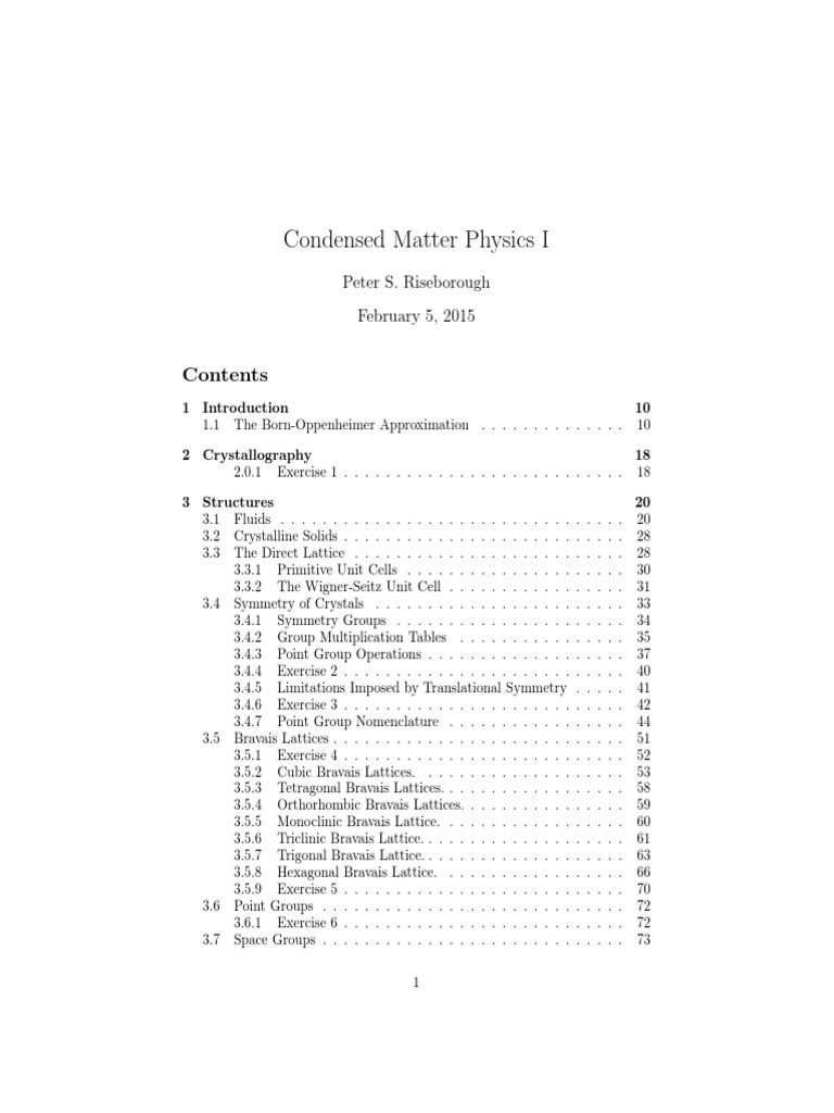 Physics of Material Notes | PDF | Crystal Structure | Atomic Physics