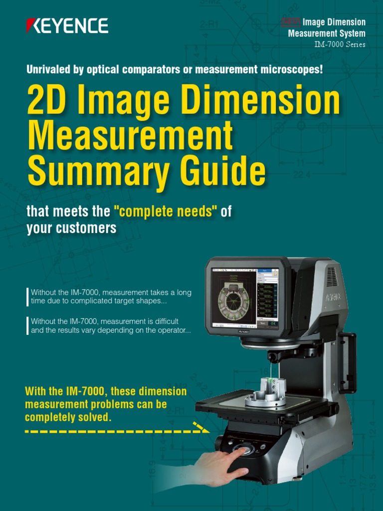 2D Image Dimension Measurement Summary Guide: "Complete Needs" | PDF ...