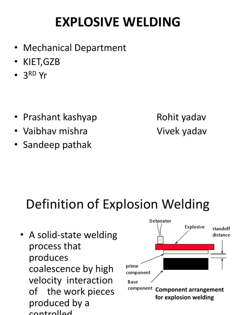 Overview of Explosion Welding Process | PDF | Welding | Construction