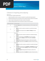 Myp 3 Design Rubric | PDF | Specification (Technical Standard) | Design