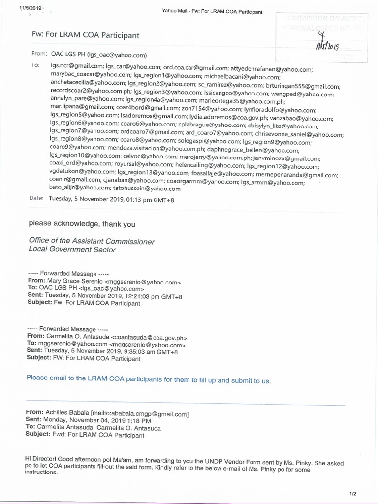 UNDP Vendor Form | PDF
