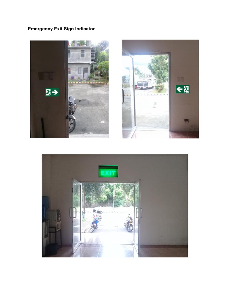 Emergency Exit Sign Indicator | PDF