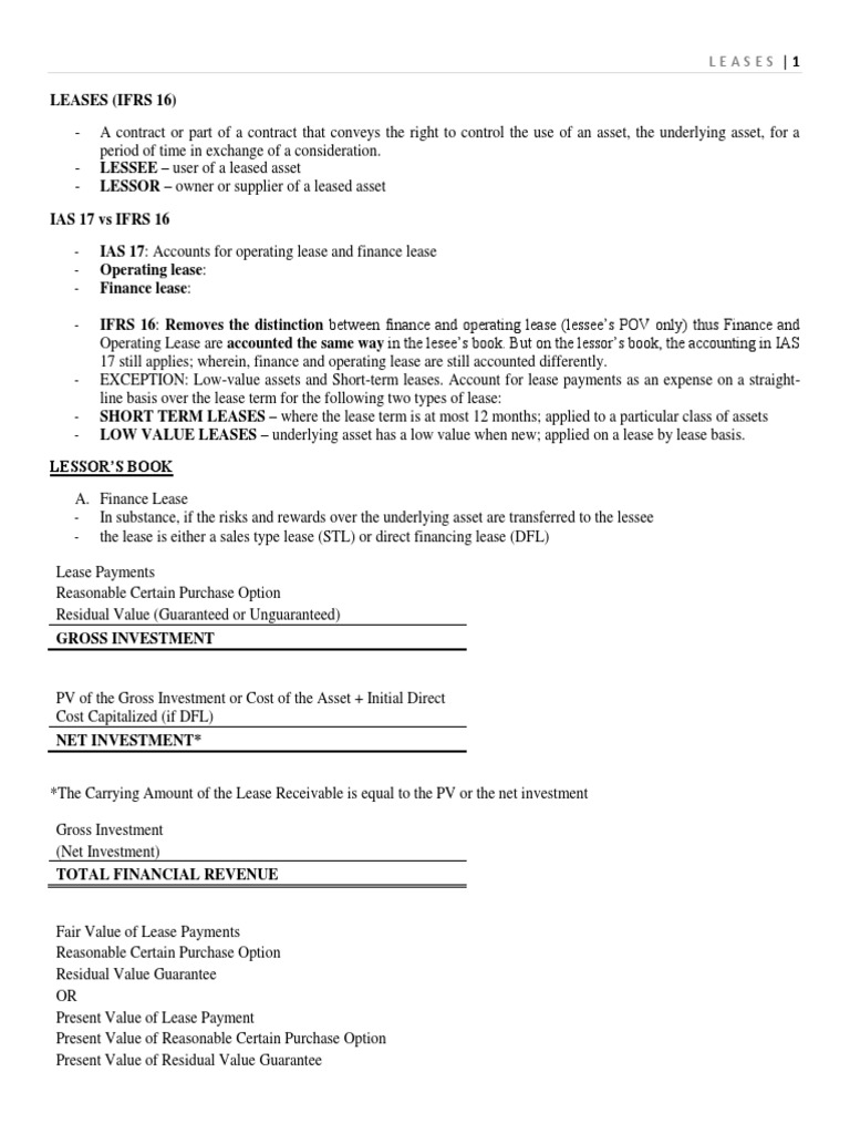 Leases | PDF | Lease | Present Value