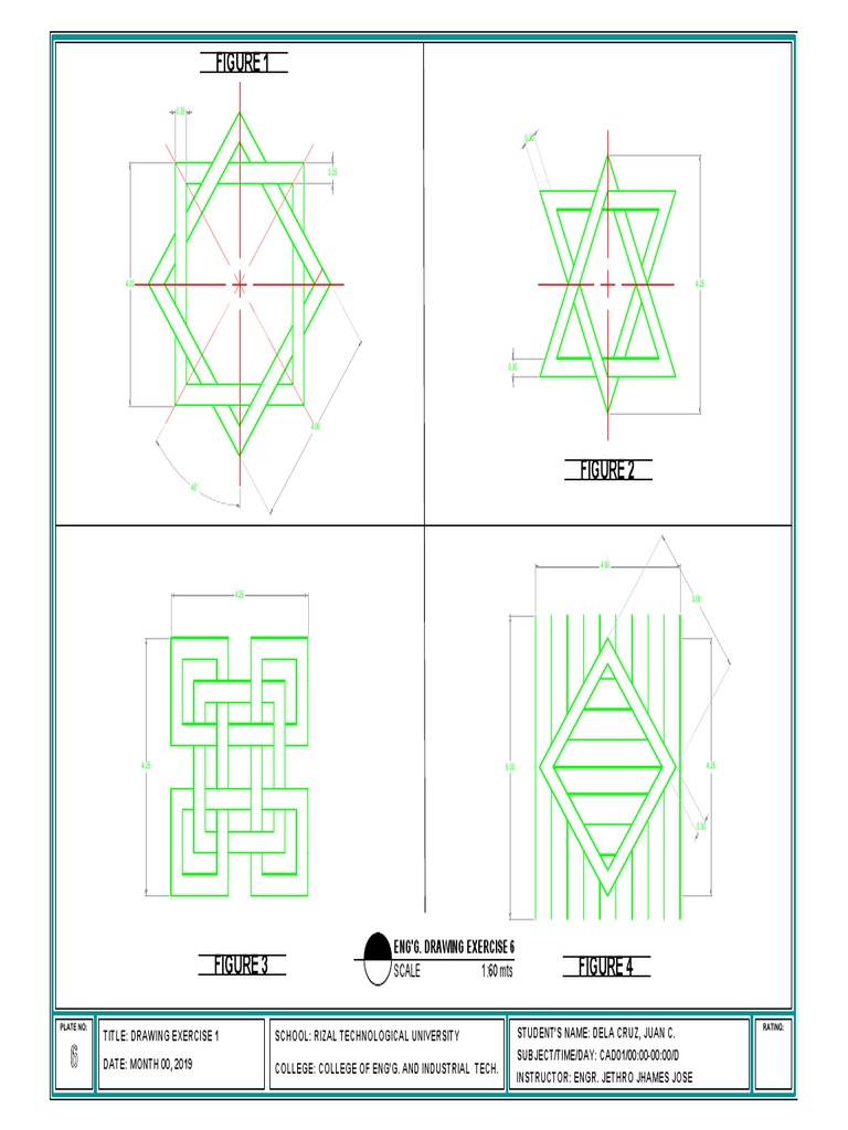 Cad01 Drawing 6 Final Pdf