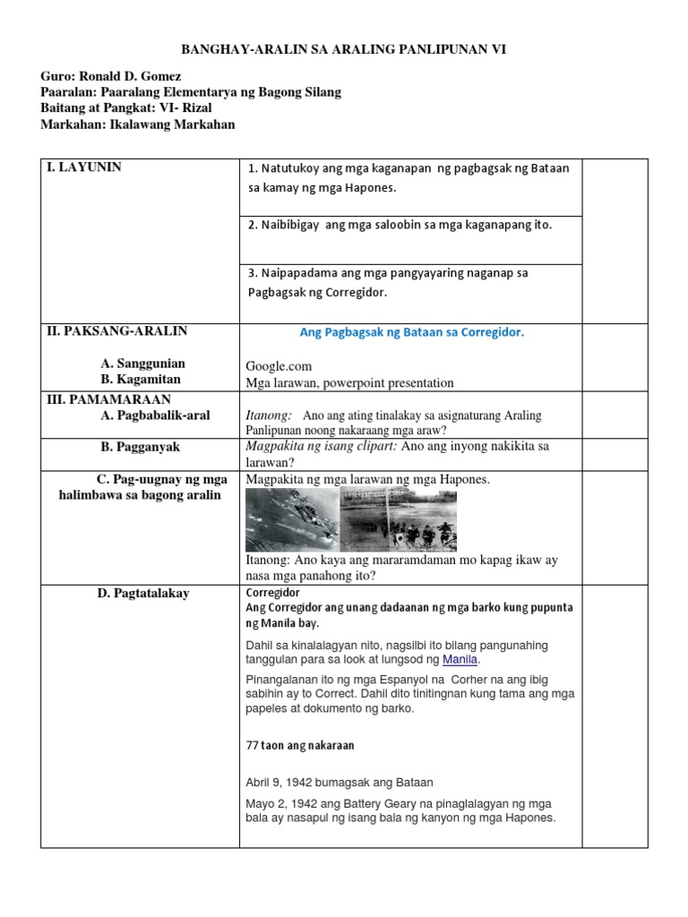 Lessonplan COT3 | PDF