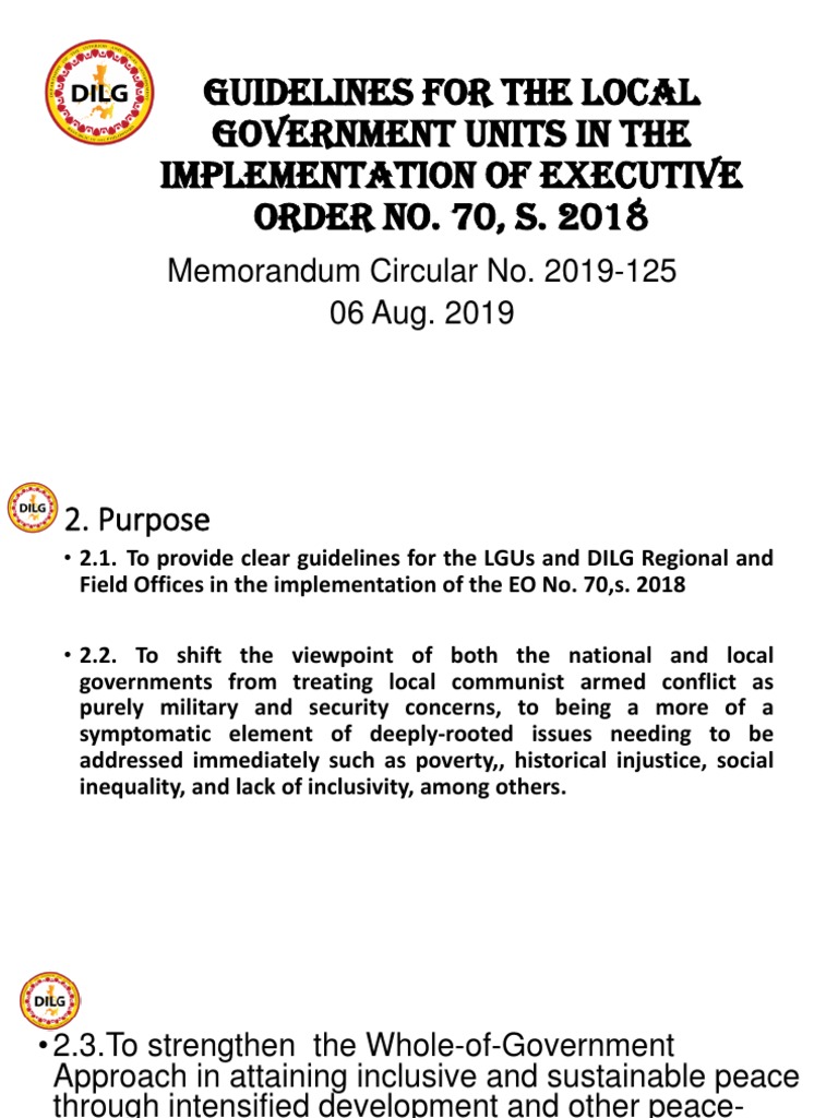 Guidelines For The Local Government Units in The Implementation of ...