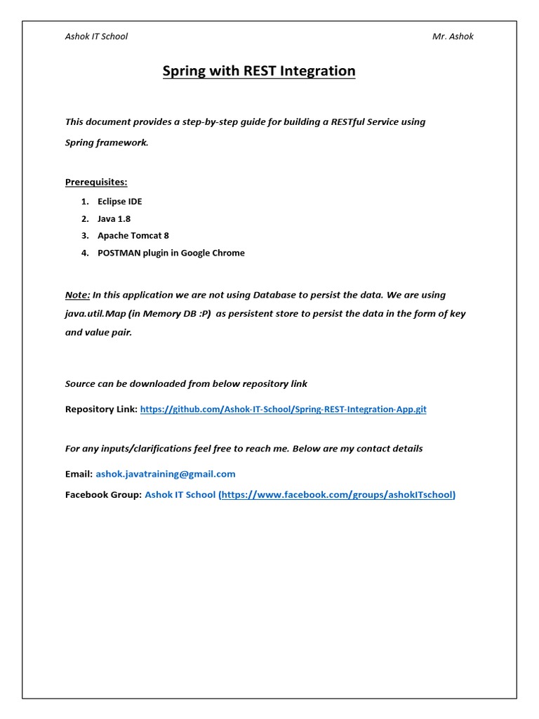 Build REST API with Spring | PDF | Information Technology Management ...