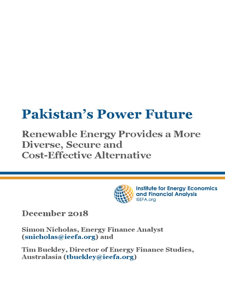 Pakistans Power Future December 2018 | PDF | Renewable Energy ...