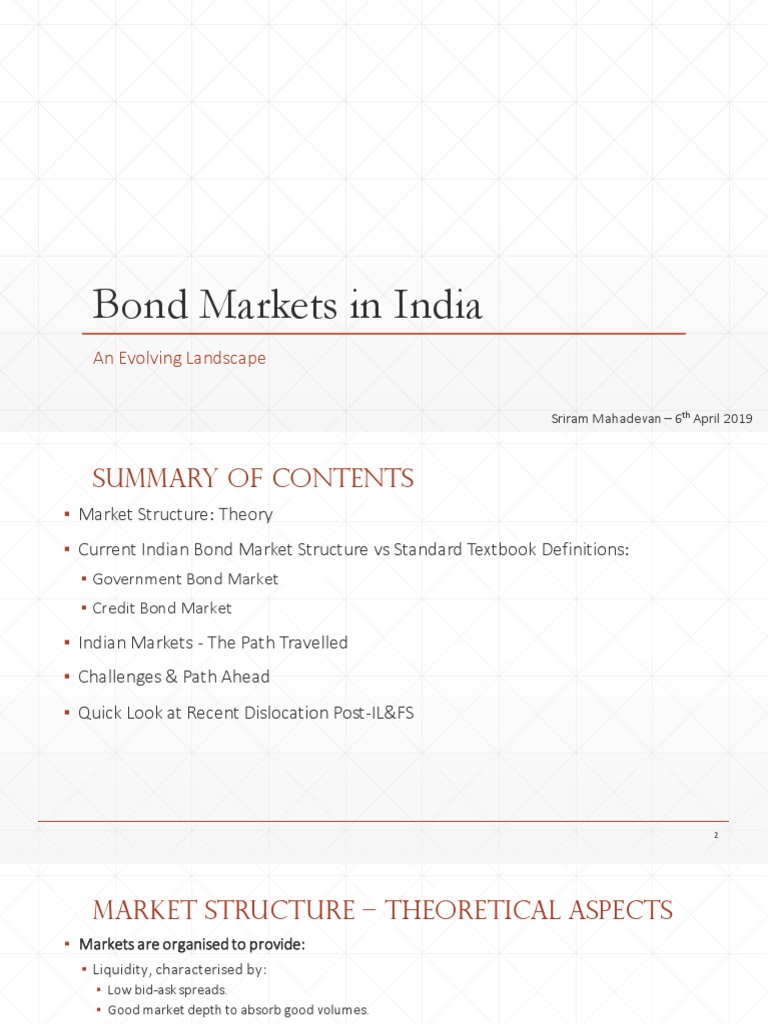 Overview of India's Bond Market Dynamics | PDF | Market Liquidity ...