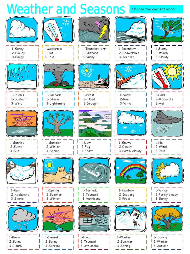 Weather and Seasons Activities Promoting Classroom Dynamics Group Form ...
