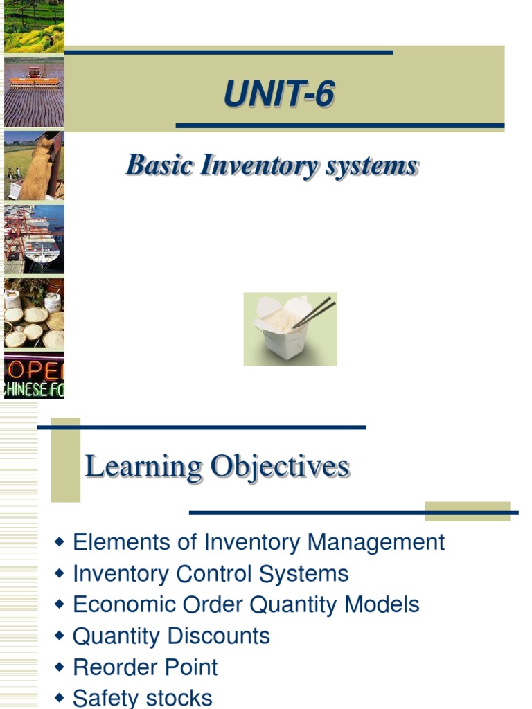 Overview of Basic Inventory Models | PDF | Inventory | Demand