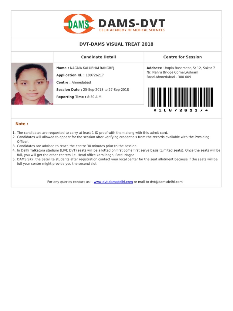 Admit Card PDF | PDF