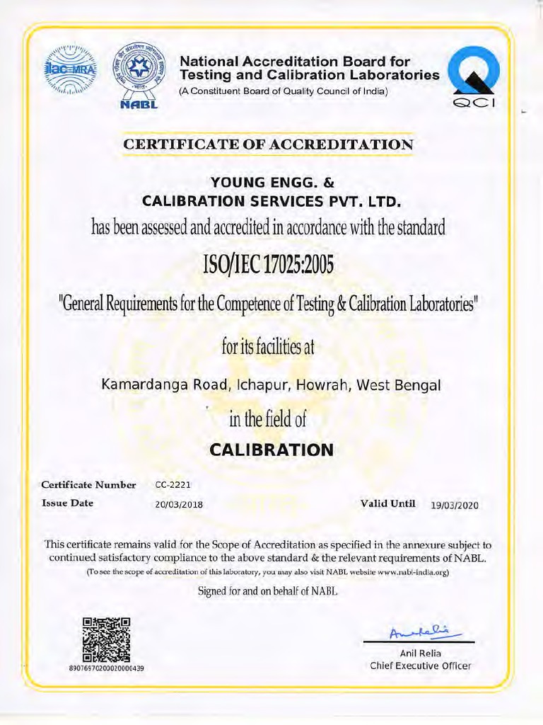 NABL Scope 2018 PDF | PDF | Calibration | Electrical Engineering