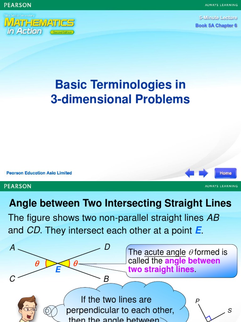 3D Trigonometry Problem | PDF | Line (Geometry) | Angle