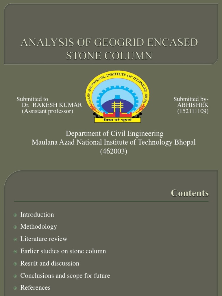 Numerical Study of Stone Columns in Soft Soil | PDF | Deep Foundation ...