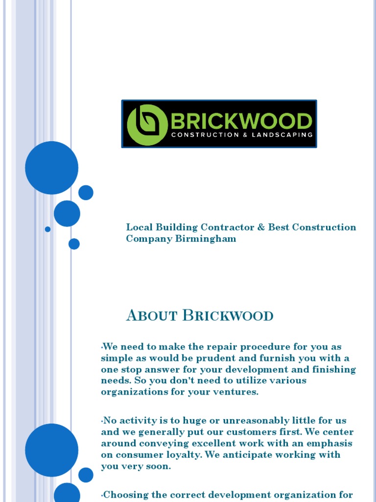Brickwood - The Building Construction Company Birmingham | PDF