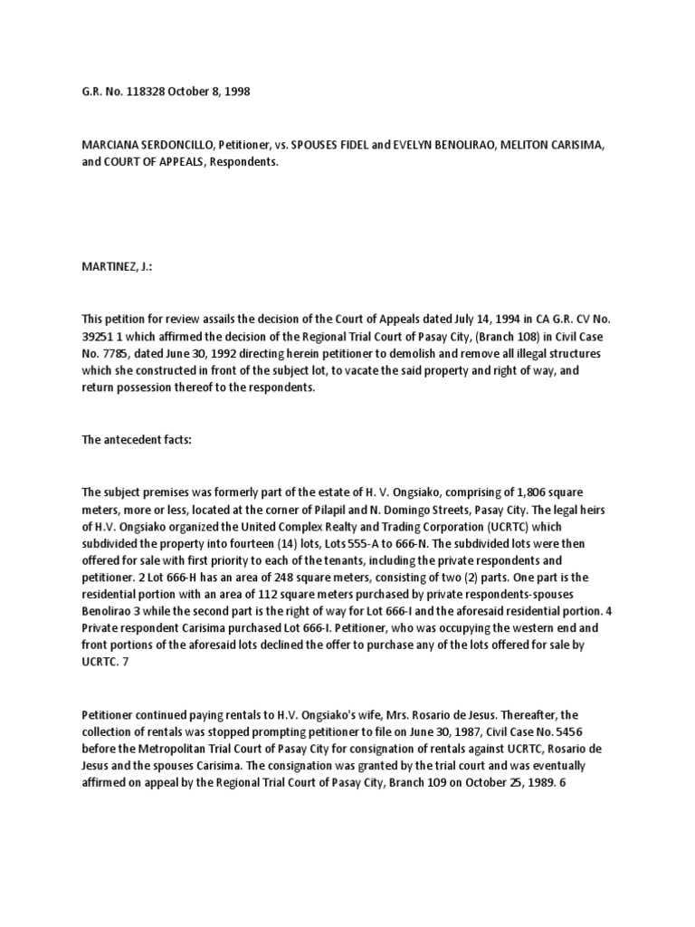 Petition For Review For Ejectment | PDF | Lawsuit | Complaint