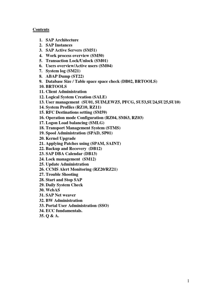 Monitoring - SAP System | PDF | Login | Client–Server Model