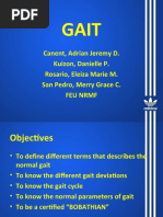 Types of Gaits With Descriptions | PDF