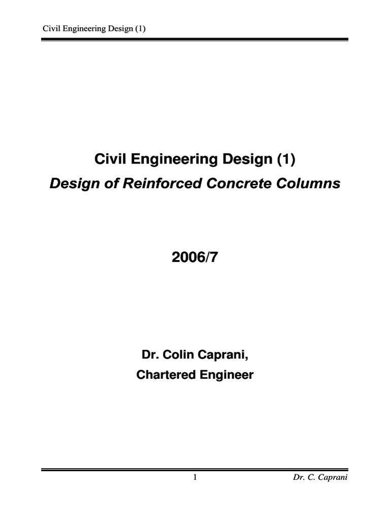 Civil Engineering Design (1) Civil Engineering Design | PDF | Buckling ...
