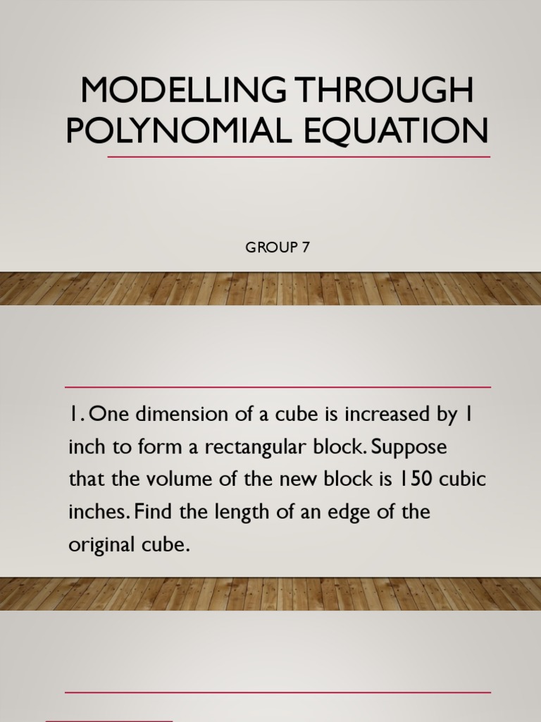 Modelling Through Polynomial Equation | PDF