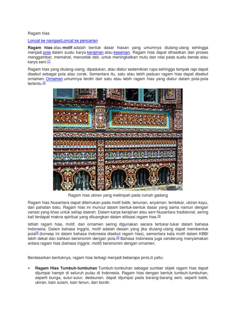 Ragam Hias | PDF