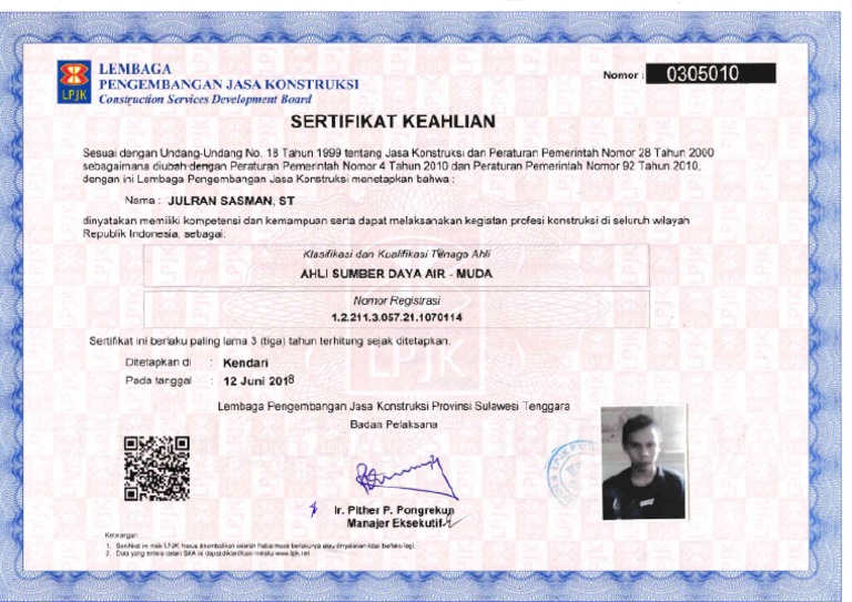 Ska Ahli Sumber Daya Air | PDF | Bisnis | Teknologi & Rekayasa