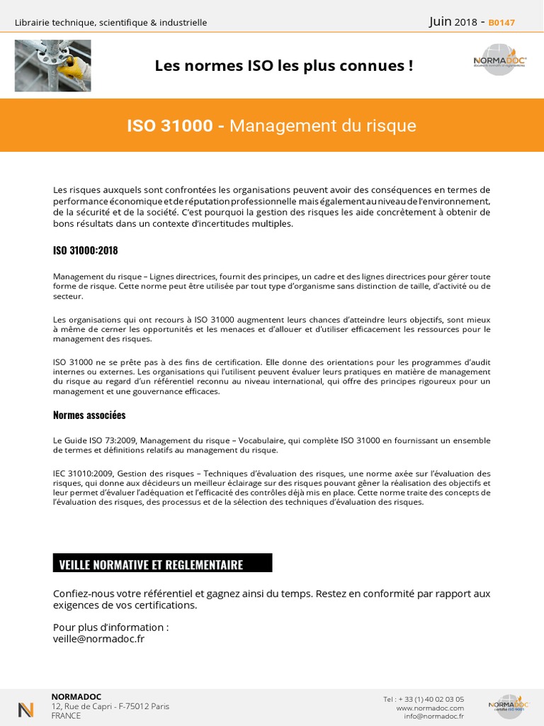 ISO 31000 : Gestion des risques efficace | PDF | Risque | Gestion des risques