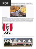 Background History of KFC | PDF | Food Industry | Food And Drink