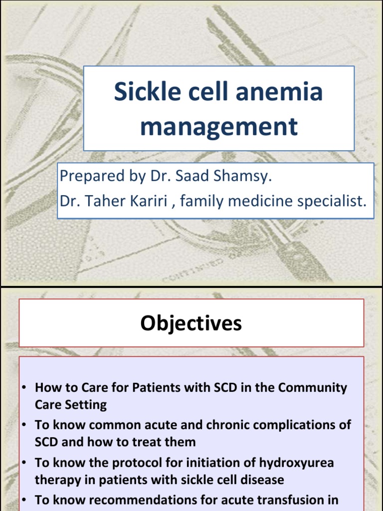Sickle Cell Anemia | PDF | Blood | Medical Specialties