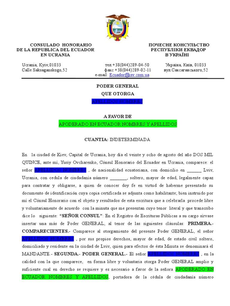 Poder General 1 | PDF | Condominio | Hipoteca Comercial