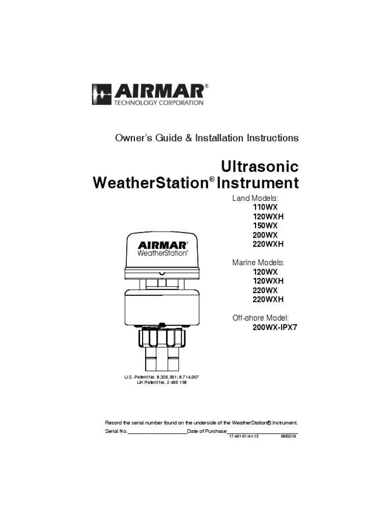 Airmar WX Manual | PDF | Electrical Connector | Compass