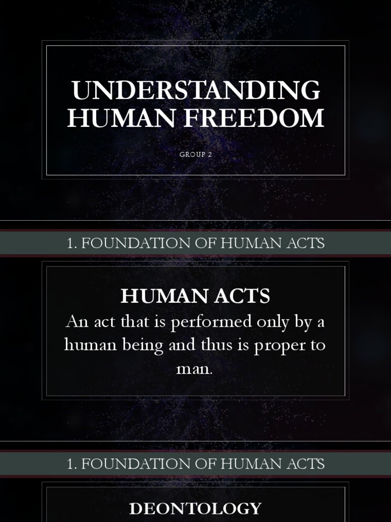 Understanding Human Acts | PDF | Free Will | Liberty