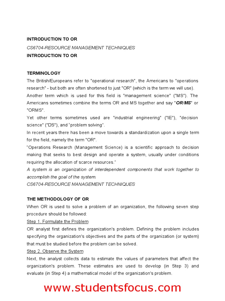 Fatima Michael College of Engineering & Technology: Cs6704-Resource ...