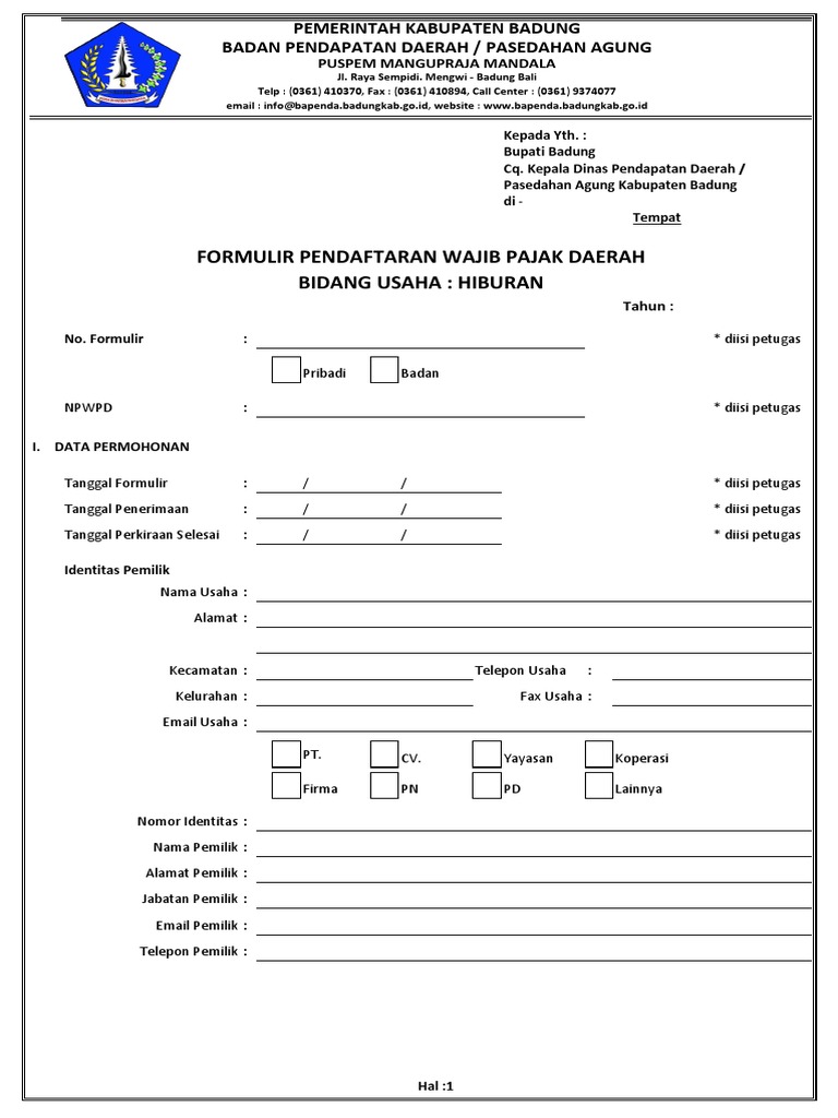 Form Resto | PDF
