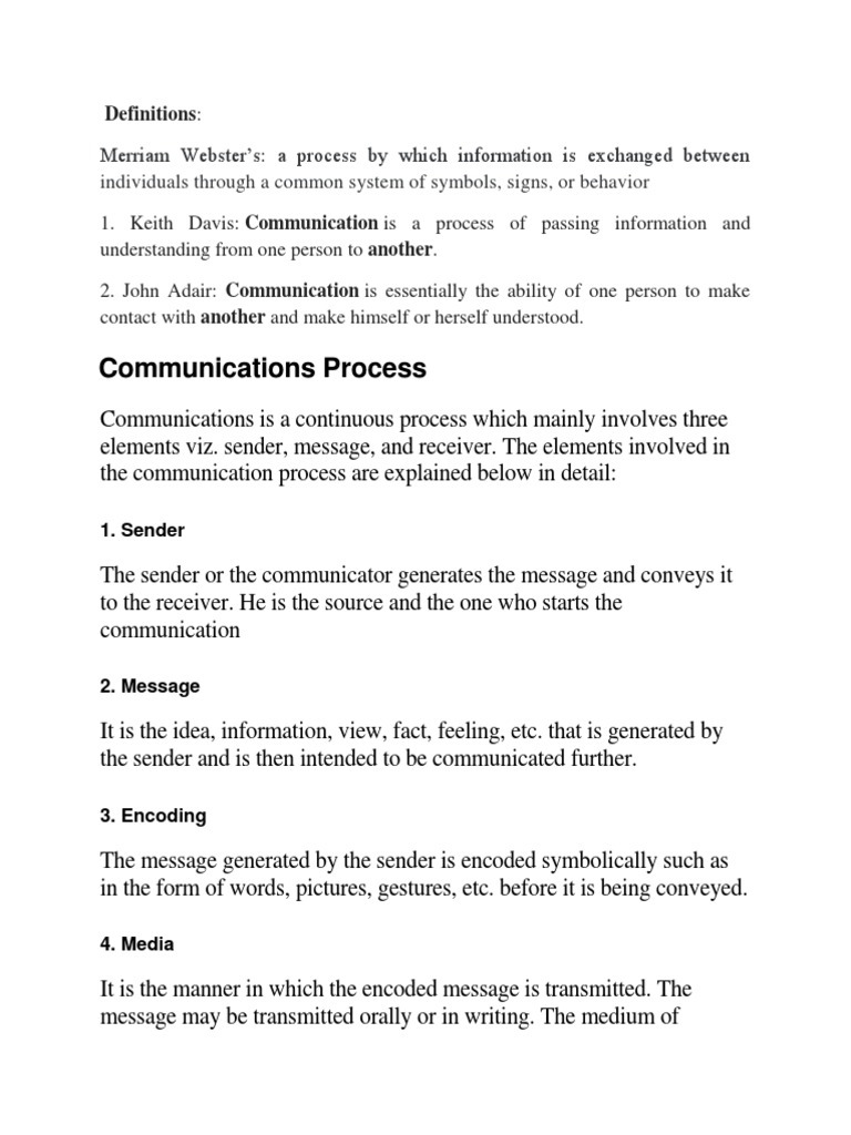 Notes On Communication | PDF | Code | Communication