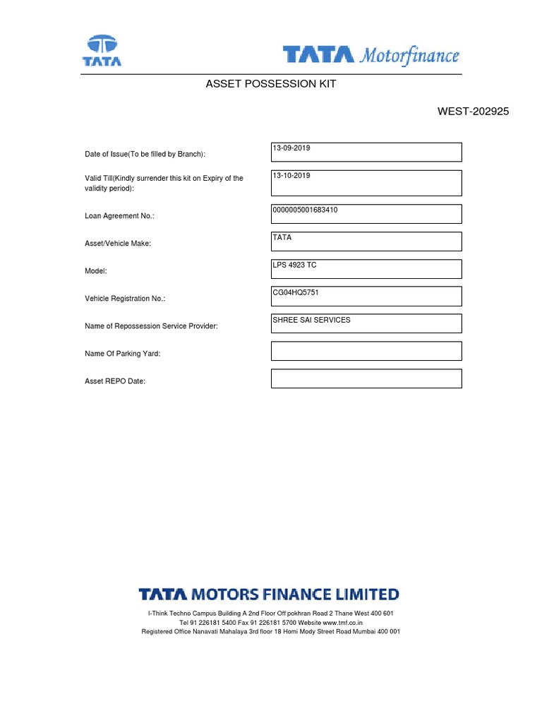 Repo Kit | PDF | Repossession | Loans