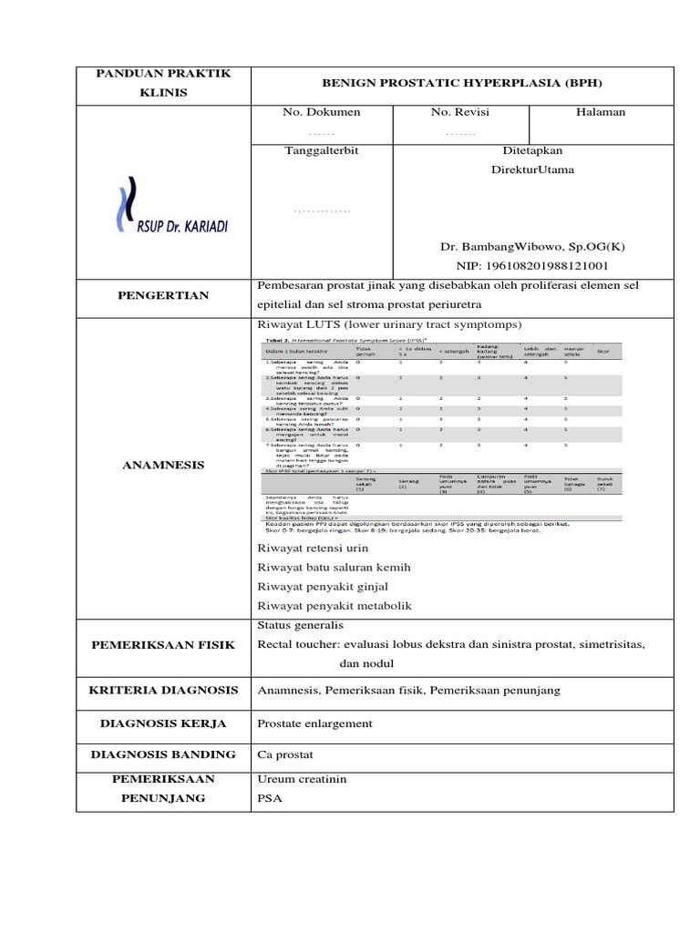 PPK BPH | PDF