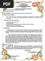 ACR - Brigada Eskwela 2023-2024 | PDF | Teachers | Learning