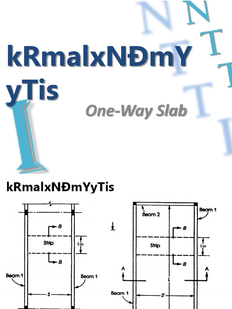 Krmalxnðmy Ytis: One-Way Slab | PDF | Structural Engineering | Floors