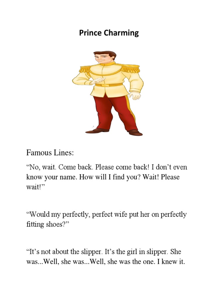 Prince Charming: Famous Lines | PDF