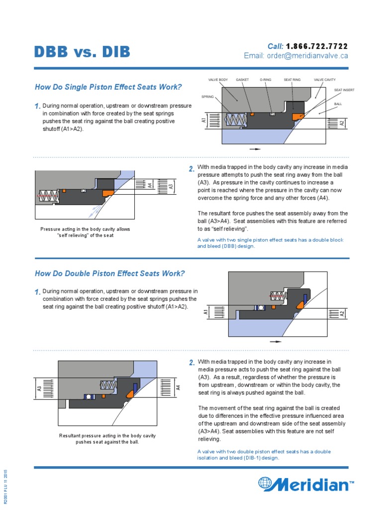 DIB-vs-DBB BALL VALVE PDF | PDF | Valve | Mechanical Engineering