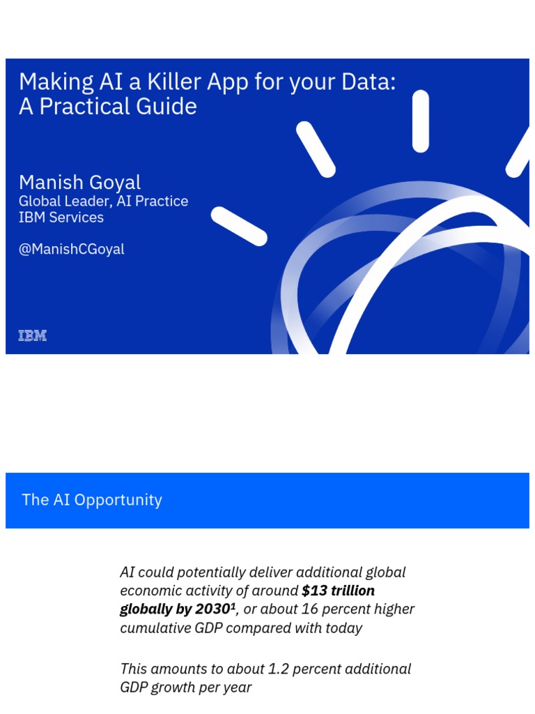 Making AI A Killer App For Your Data - A Practical Guide - Sponsored by ...
