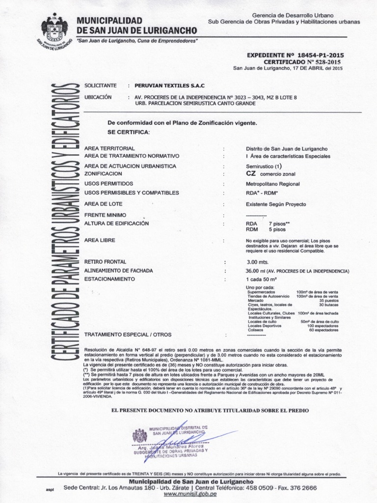 Parametros SJL 1 | PDF