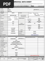 Personal Data Sheet CS Form No. 212 Revised 2017 | PDF | Government ...